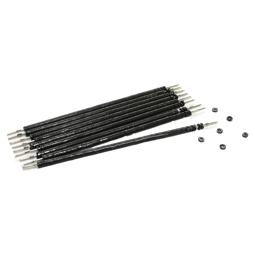 Elastomeric Pre-Loaded Canes Black – First Dental