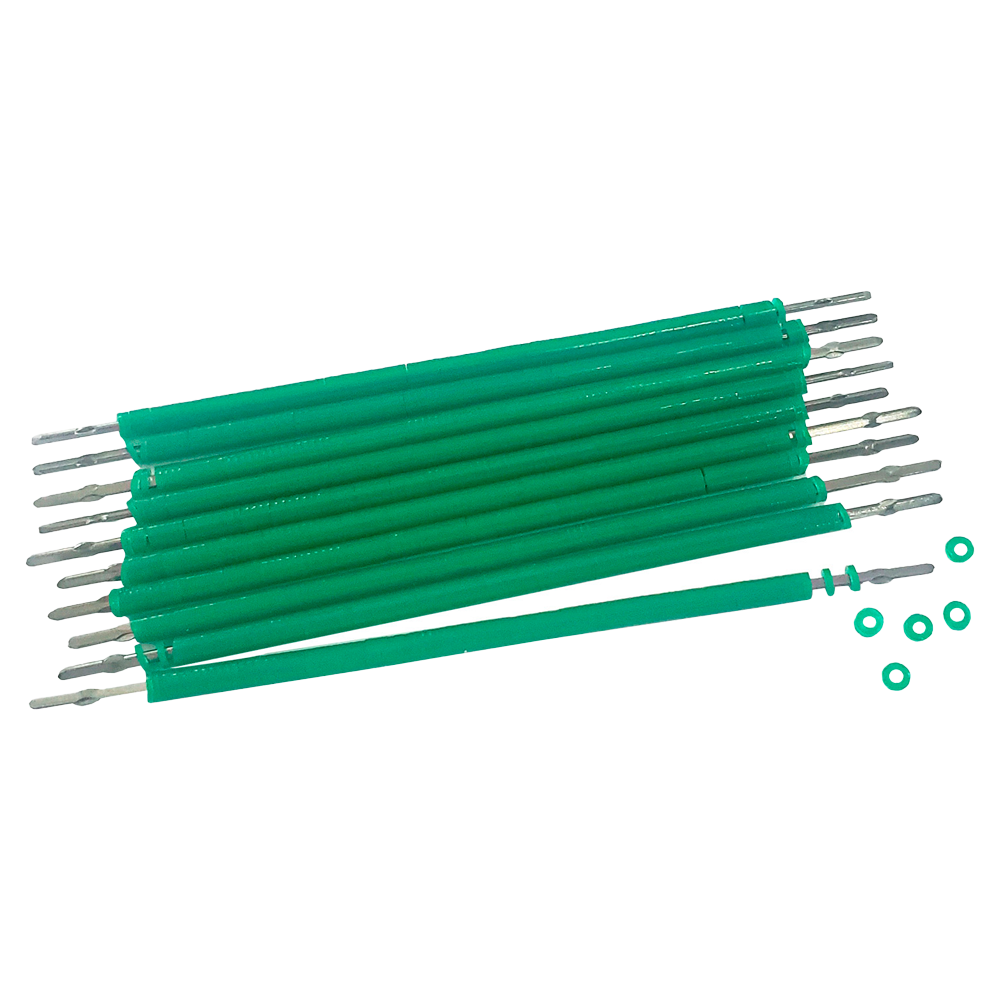 Elastomeric Pre-Loaded Canes Crystal Green – First Dental