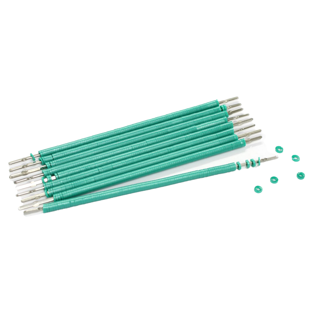 Elastomeric Pre-Loaded Canes Pearl Green – First Dental