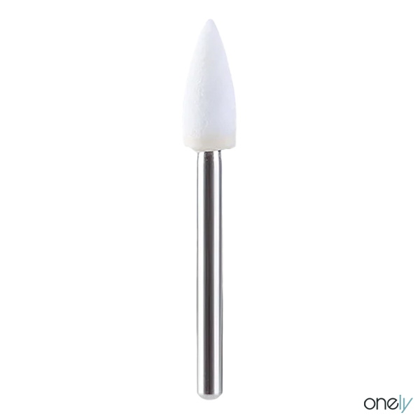 White Stone Polishing FG Bur Flame – First Dental