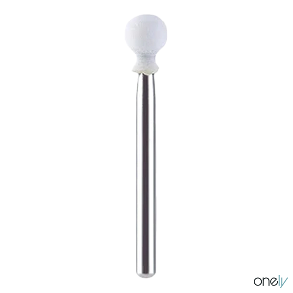 White Stone Polishing FG Bur Round – First Dental